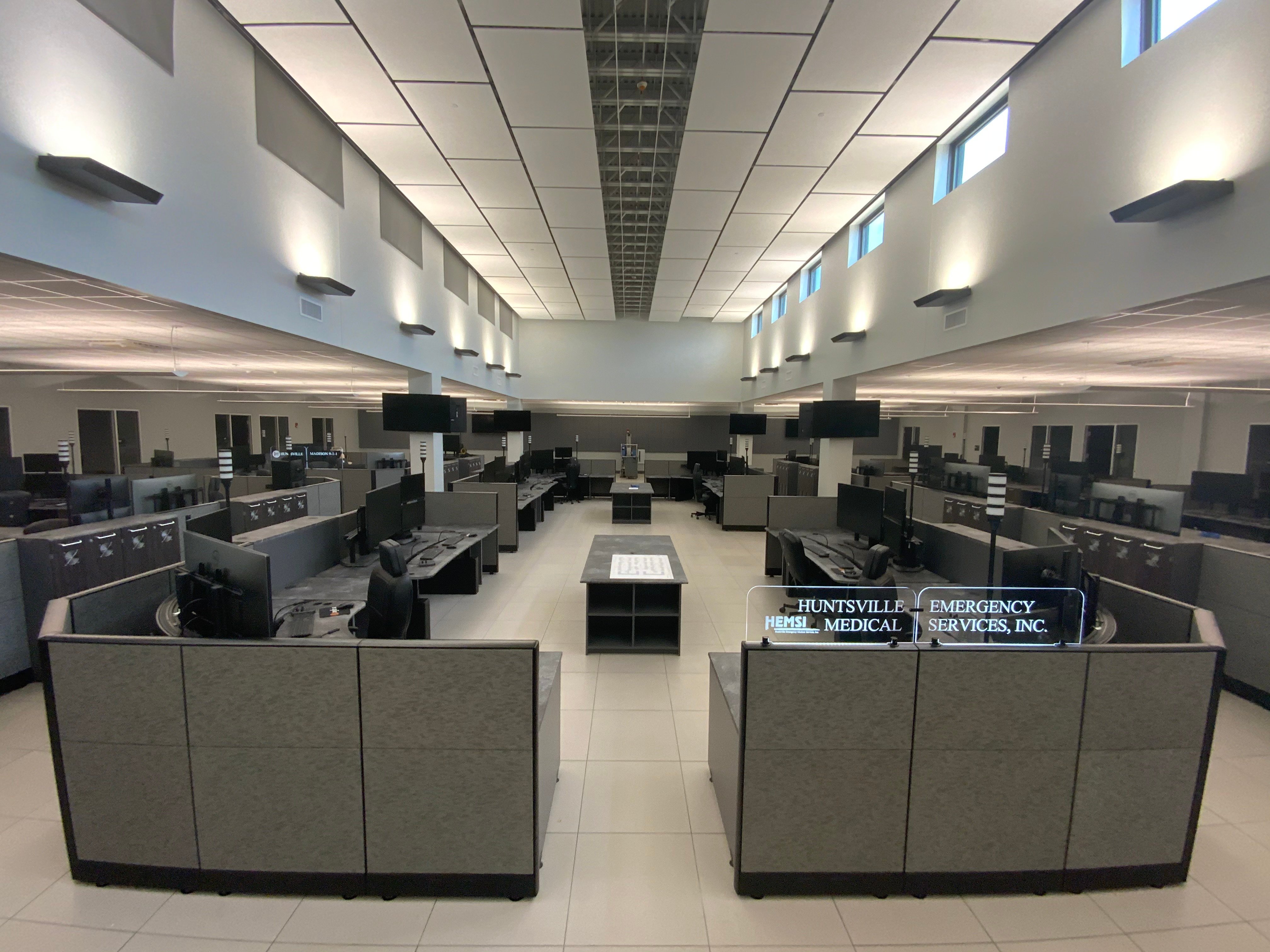 Huntsville Madison County 911 Photos | Xybix Desks for 911 Dispatch